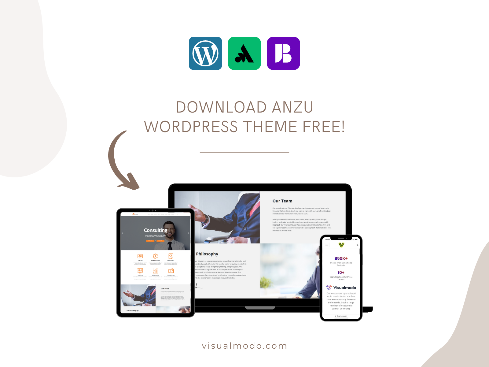 Anzu WordPress Theme Download Website Builder Template by Visualmodo WordPress Themes on Dribbble