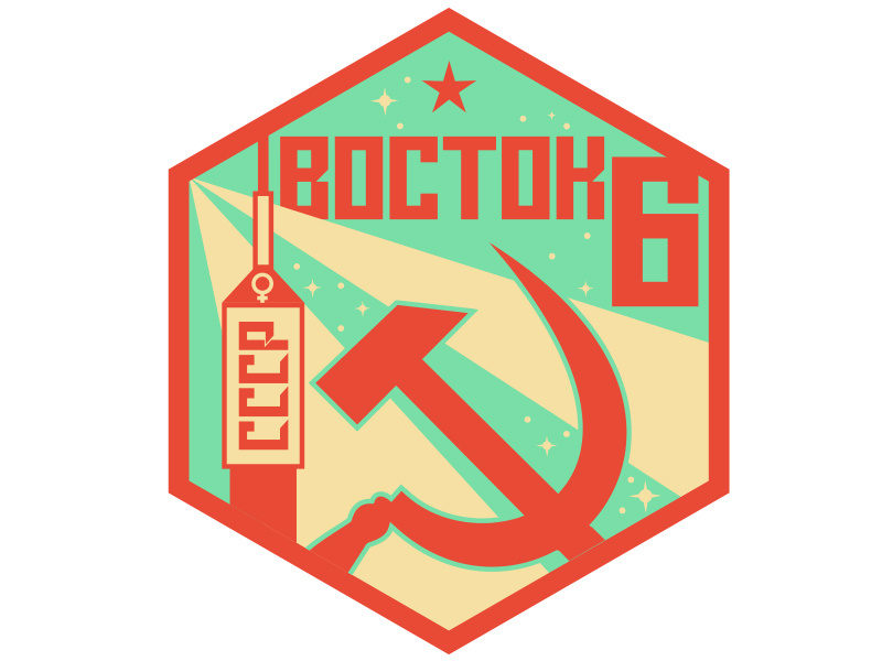 Vostok 6 Mission Patch by Krista Sharp on Dribbble