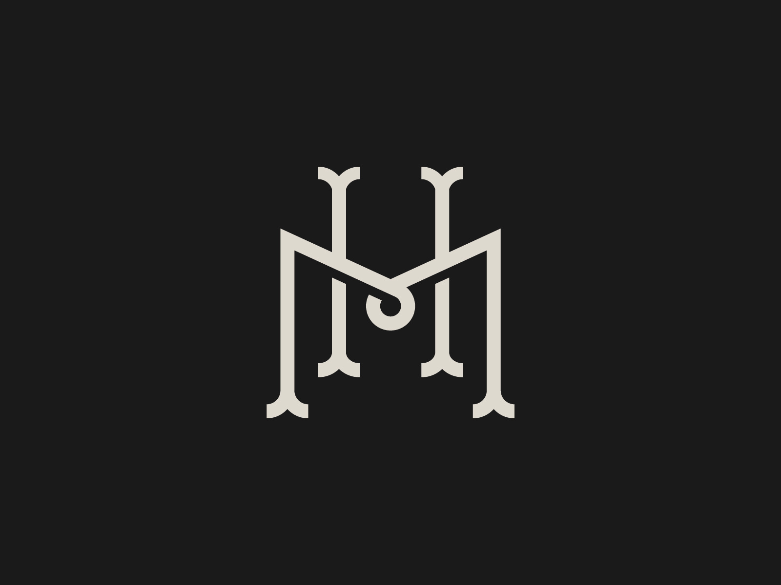 MH monogram by Mustapha Elkasimi on Dribbble