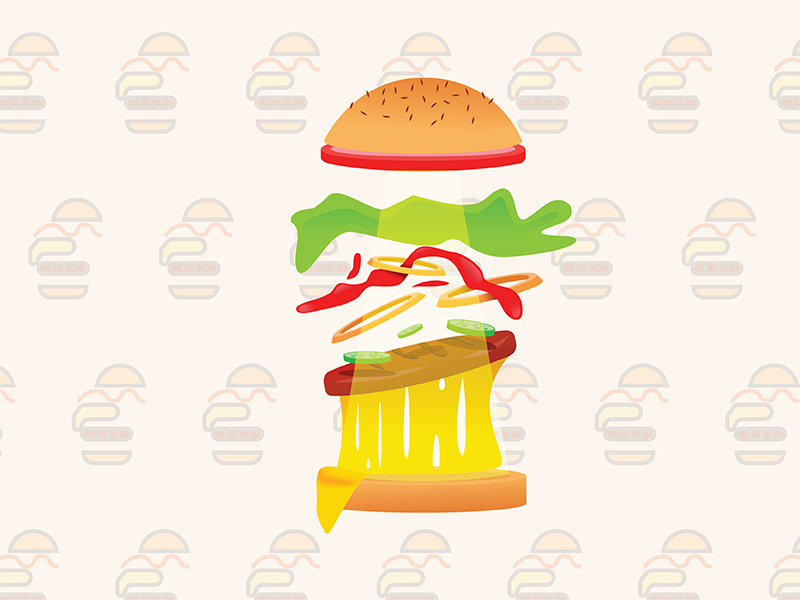 Alien Burger by Creatoro Design on Dribbble