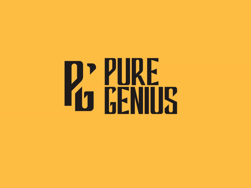 Pure Genius by Creatoro Logo Design on Dribbble