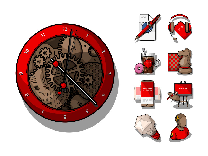 Time. GoldWeb icons by Michael Osmolovsky on Dribbble