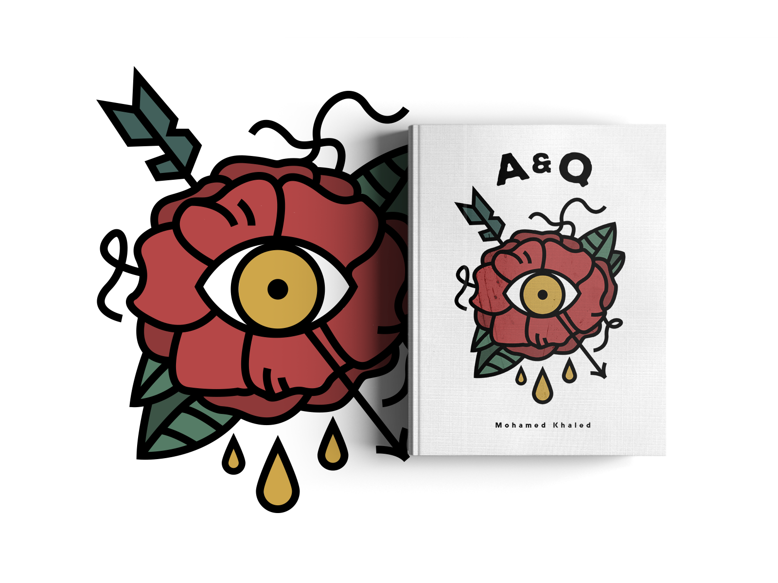 A&Q Book Cover Illustration by ondrej.creative on Dribbble