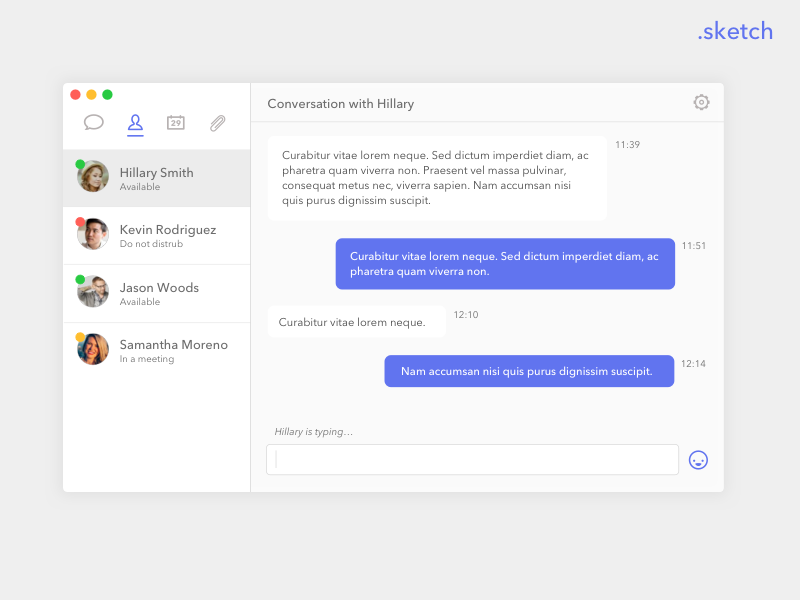 Jabber Re-design by Martin Sitar on Dribbble