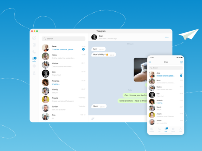 Telegram designs, themes, templates and downloadable graphic elements ...