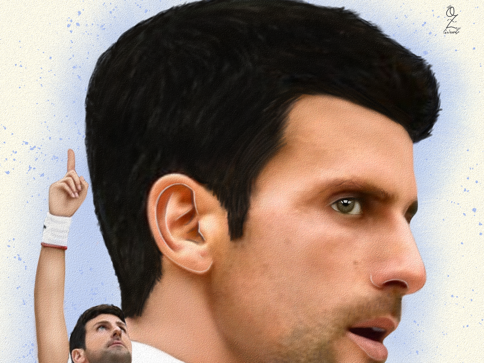 Djokovic by Oz Galeano on Dribbble