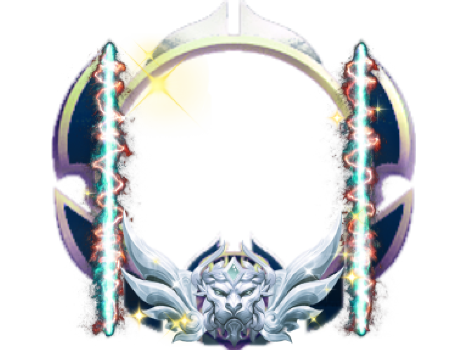 ice blue lion frame (moon chat voice chat app) by Dina Mohy on Dribbble