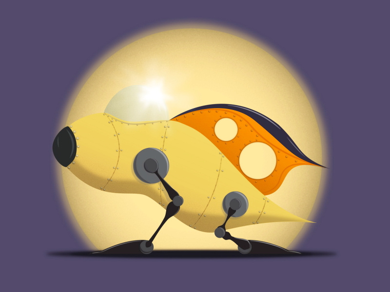 Spaceship by Ashkan Shahrokh on Dribbble