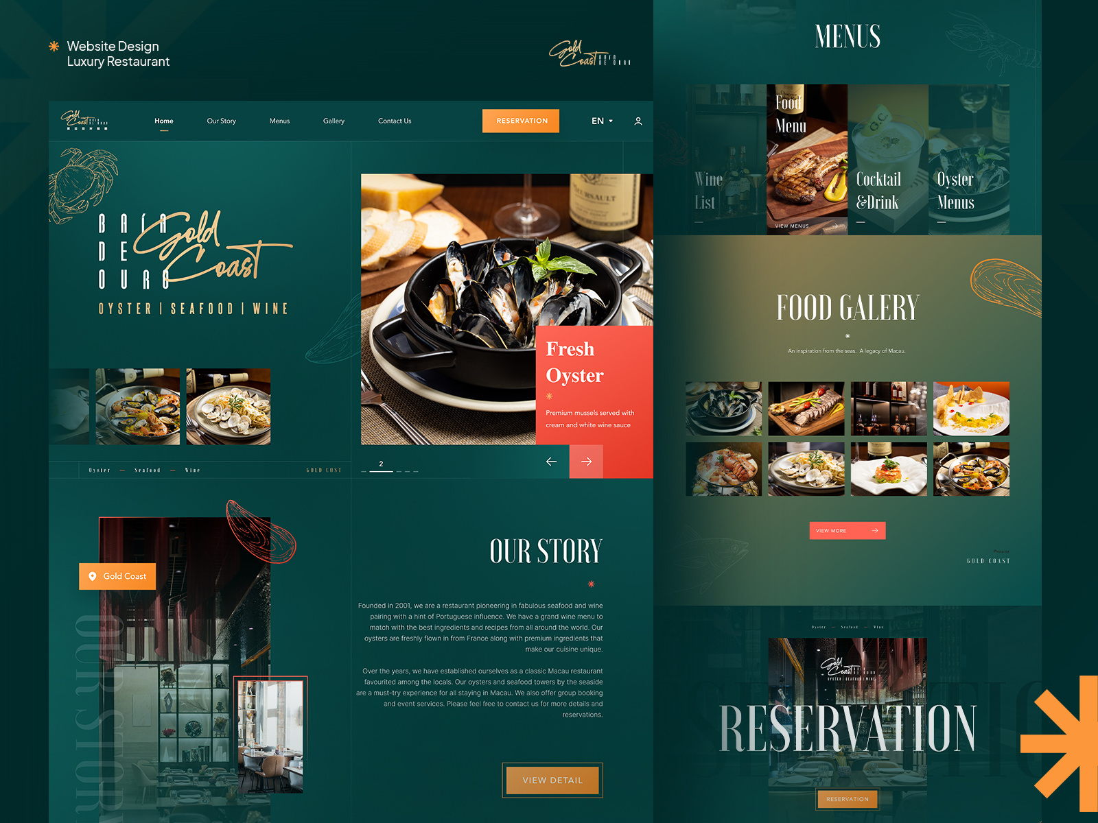 Restaurant Website Design by Nando Dwiki on Dribbble
