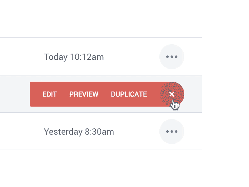 Contextual Menu Animation By Adam Boal On Dribbble