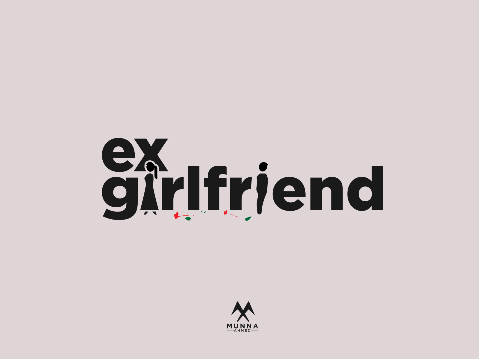 ex girlfriend logo design by Munna Ahmed on Dribbble