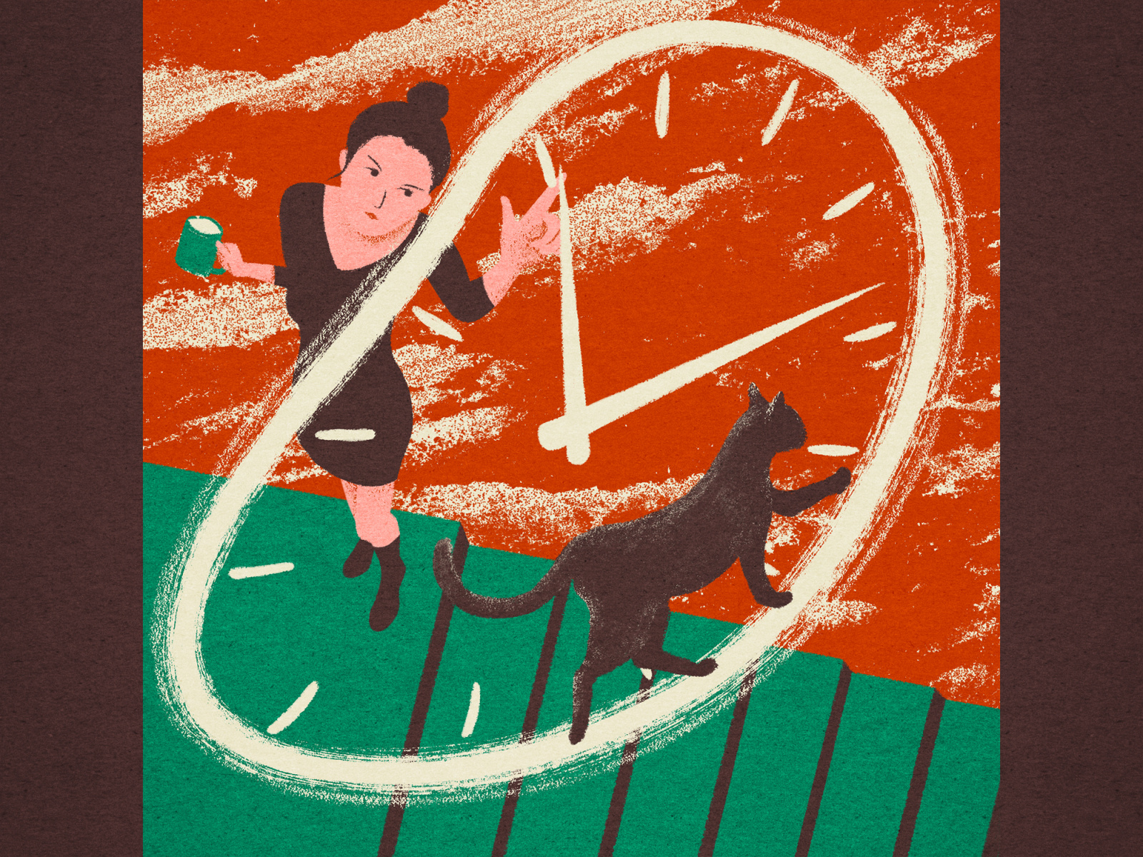 Time is just an illusion by Wenyi Pan on Dribbble