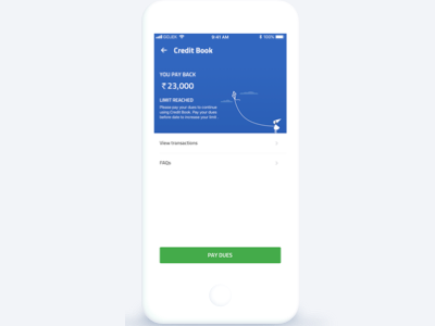 Concept screen for credit lending app by Mudit Sharma on Dribbble