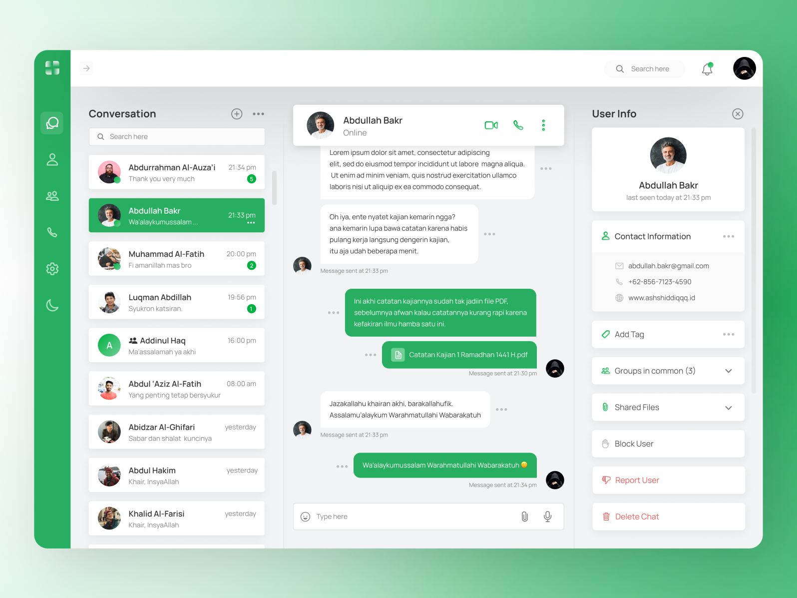 Redesign: Chat Web App by Satudaun™ Studio on Dribbble
