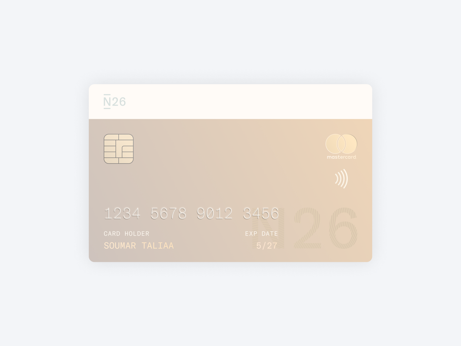 Creditcard N26 by Soumar on Dribbble