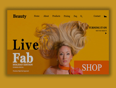Beauty web page design concept by Vijaiiii on Dribbble