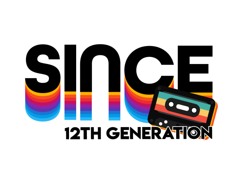 "SINCE : 12th Generation" Logo Design by Immanuel Bryan on Dribbble