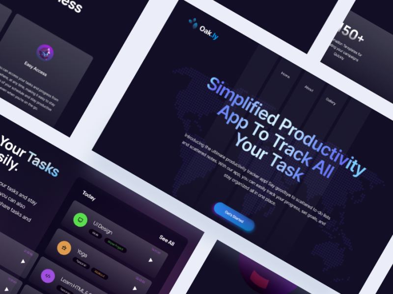 Productivity Tracker Website by Timothy Avidime on Dribbble