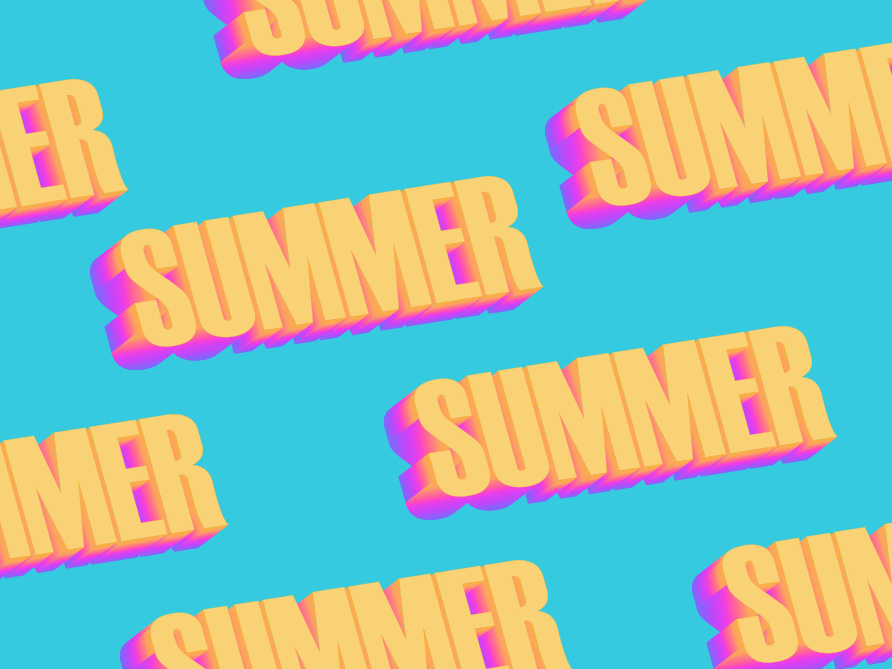 Summer. | Typography by kaluama Ribeiro on Dribbble