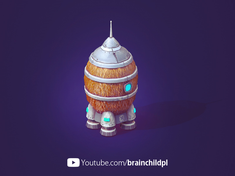 Low Poly (game-ready) Rocket / Spacecraft / 3d Strategy Game by Rafał ...