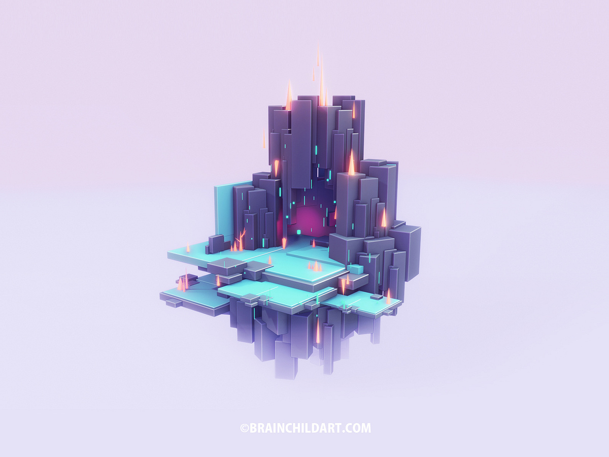 Tris Vs Quads 3d Lowpoly Illustration By Rafał Urbański On Dribbble