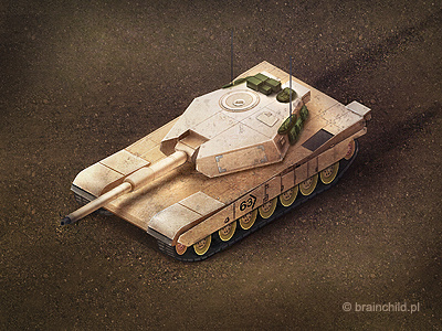 A tank by Rafał Urbański on Dribbble