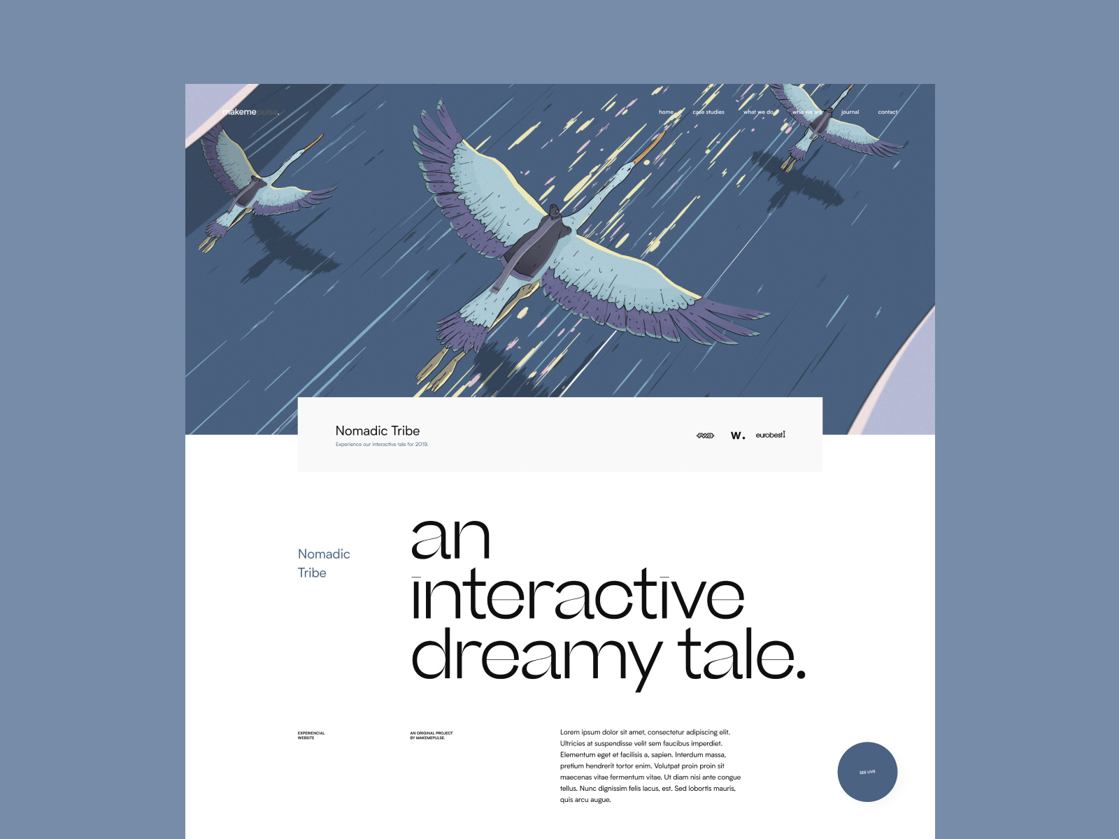 makemepulse website - Case study page by Louis Ansa on Dribbble