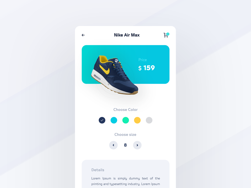 Product Screen by ibrahim Shaqura on Dribbble