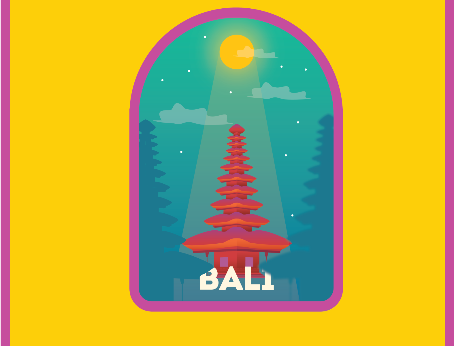 Bali Landmark by fajrin on Dribbble
