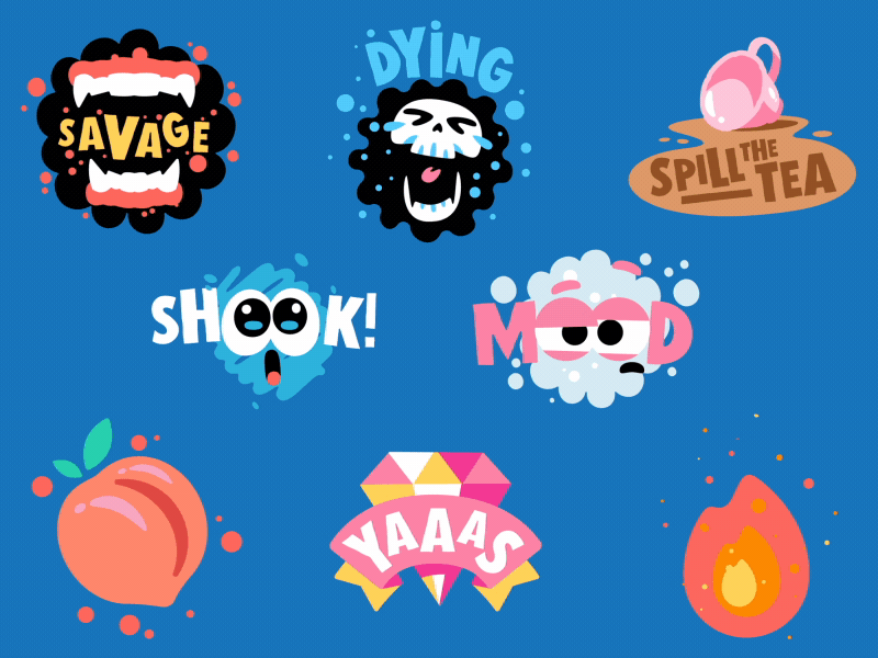 Browse thousands of Stickers images for design inspiration | Dribbble