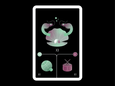 shrimp playing card by hannah johnson on Dribbble