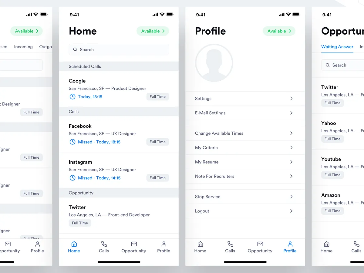 Mobile Profile Page designs, themes, templates and downloadable graphic ...
