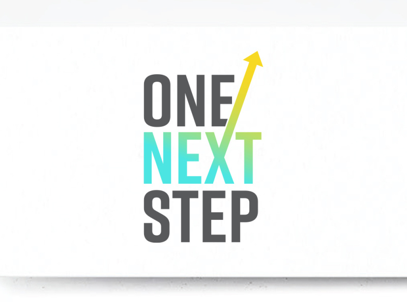 One Next Step Podcast Logo design by Kaci Ariza on Dribbble