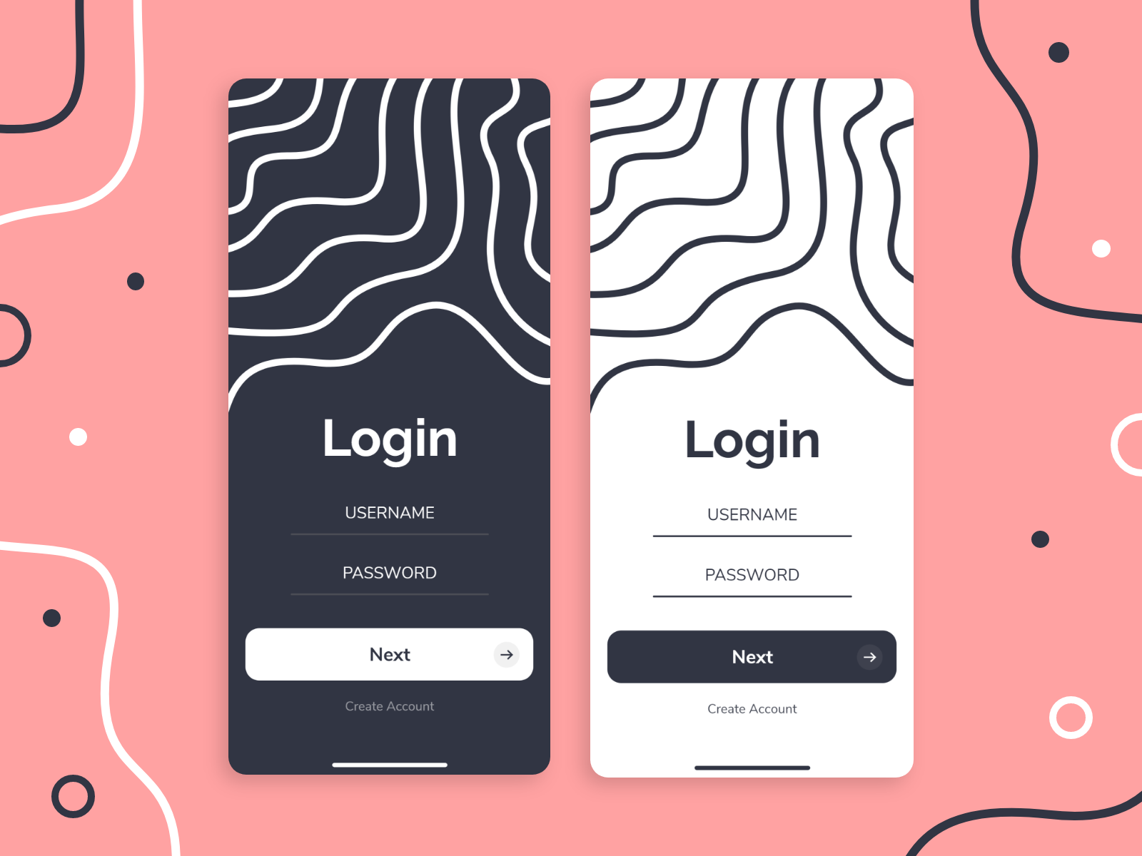 SImple Login Screens by Georg Petrosky on Dribbble