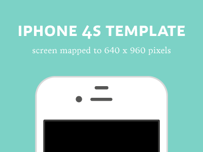 iPhone 4S Template by Samo Korošec on Dribbble