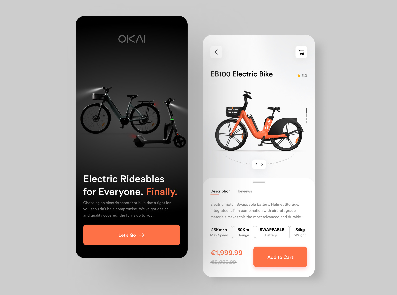 Electric Bike App by Tobitas on Dribbble