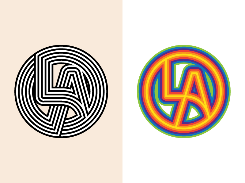 LA Pride WIP by Nick Slater on Dribbble