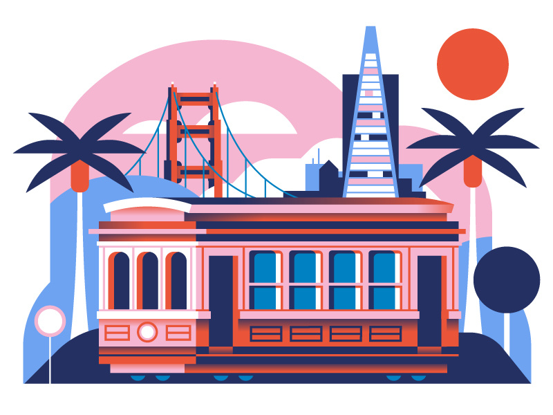 SF by Nick Slater on Dribbble