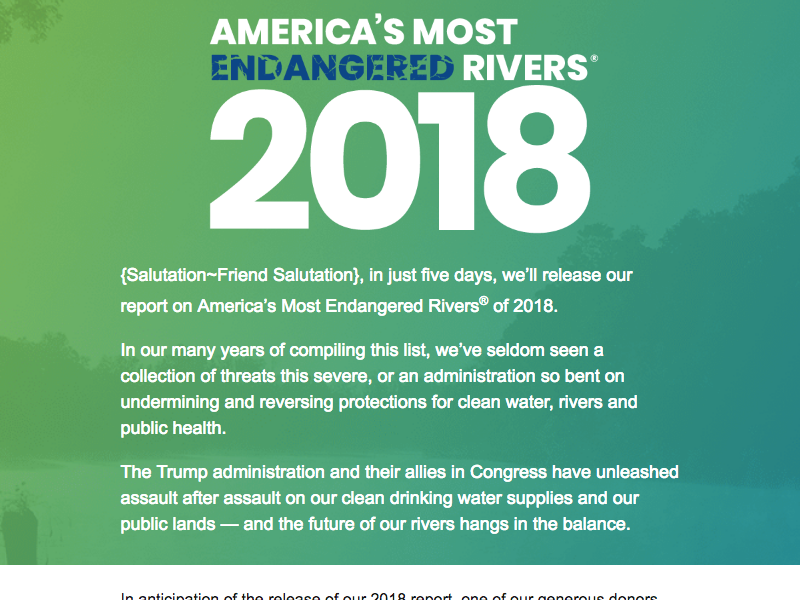 America's Most Endangered Rivers by Jeph Christoff on Dribbble