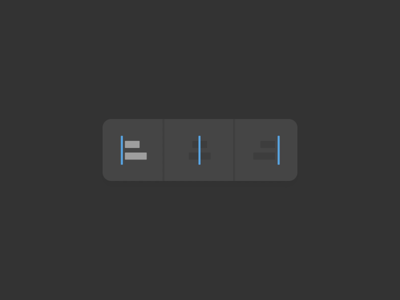 Alignment Button /Animation by Magic Chen on Dribbble