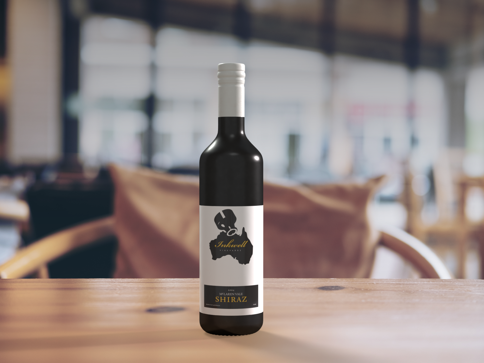 Inkwell wine label by Scott Citron on Dribbble