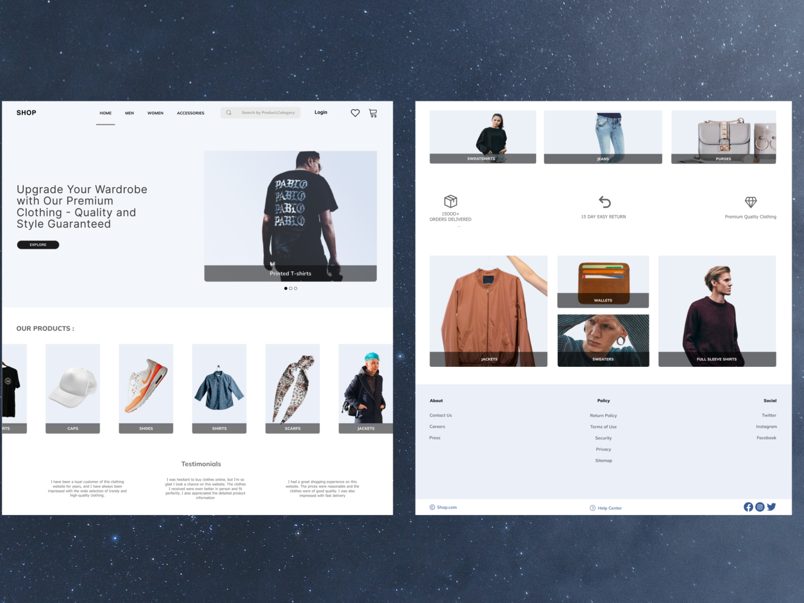 Landing Page UI Design by Moazzam Mattu on Dribbble