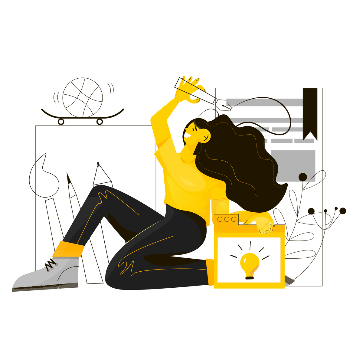 Illustration for design school. Part 1. by Grasela Kotskaya on Dribbble