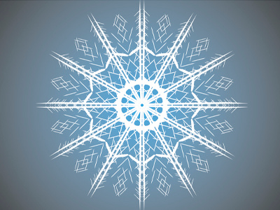 Snowflake design by Helen Penfold on Dribbble