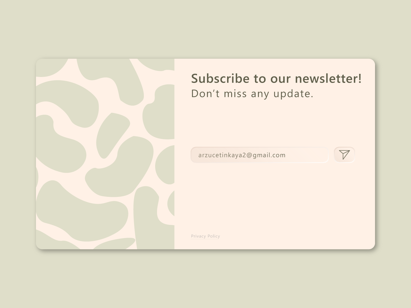 Subscribe - Daily UI 026 by Arzu Çetinkaya on Dribbble