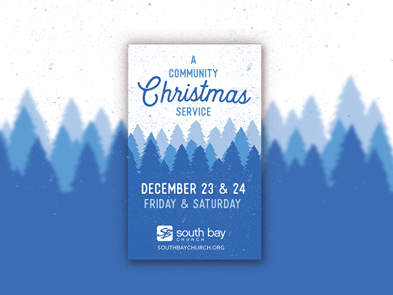 Christmas Service Promo Card by Matt_DuBois on Dribbble