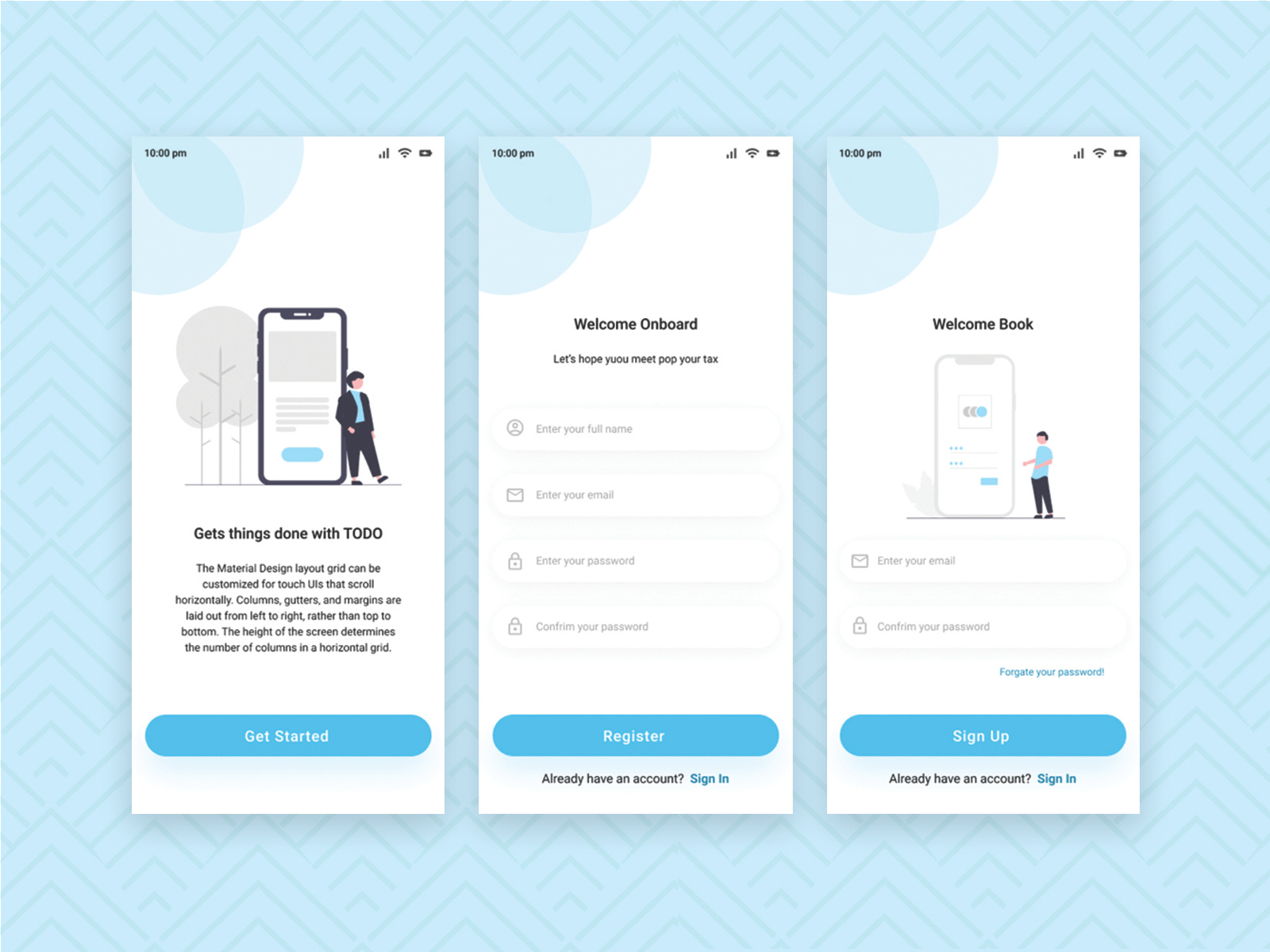 Login App Design by Abdullah Mamun Nadim on Dribbble