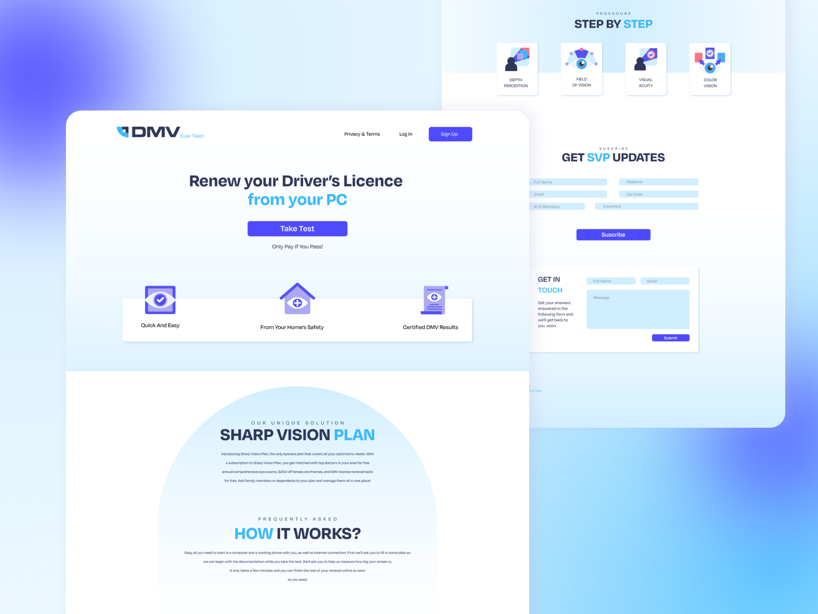 DMV Eye Test For Drivers License Landing Page By Regina Cas Product DMV Eye Test For Drivers License Landing Page By Regina Cas Product