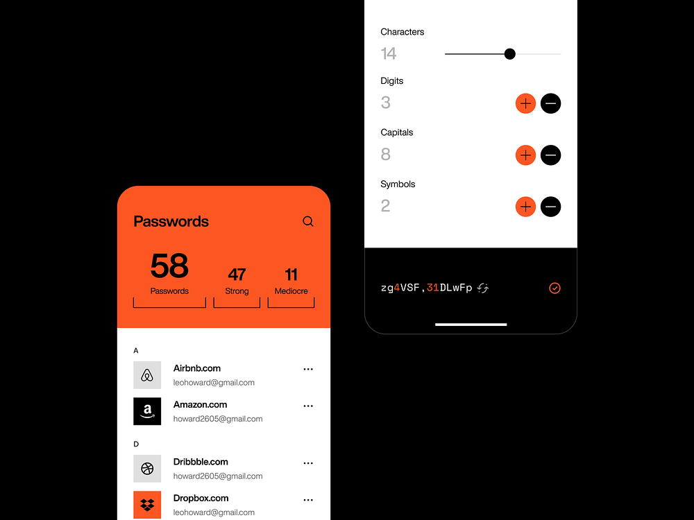 Digital security app: mobile design, mobile app by Daniella for ...