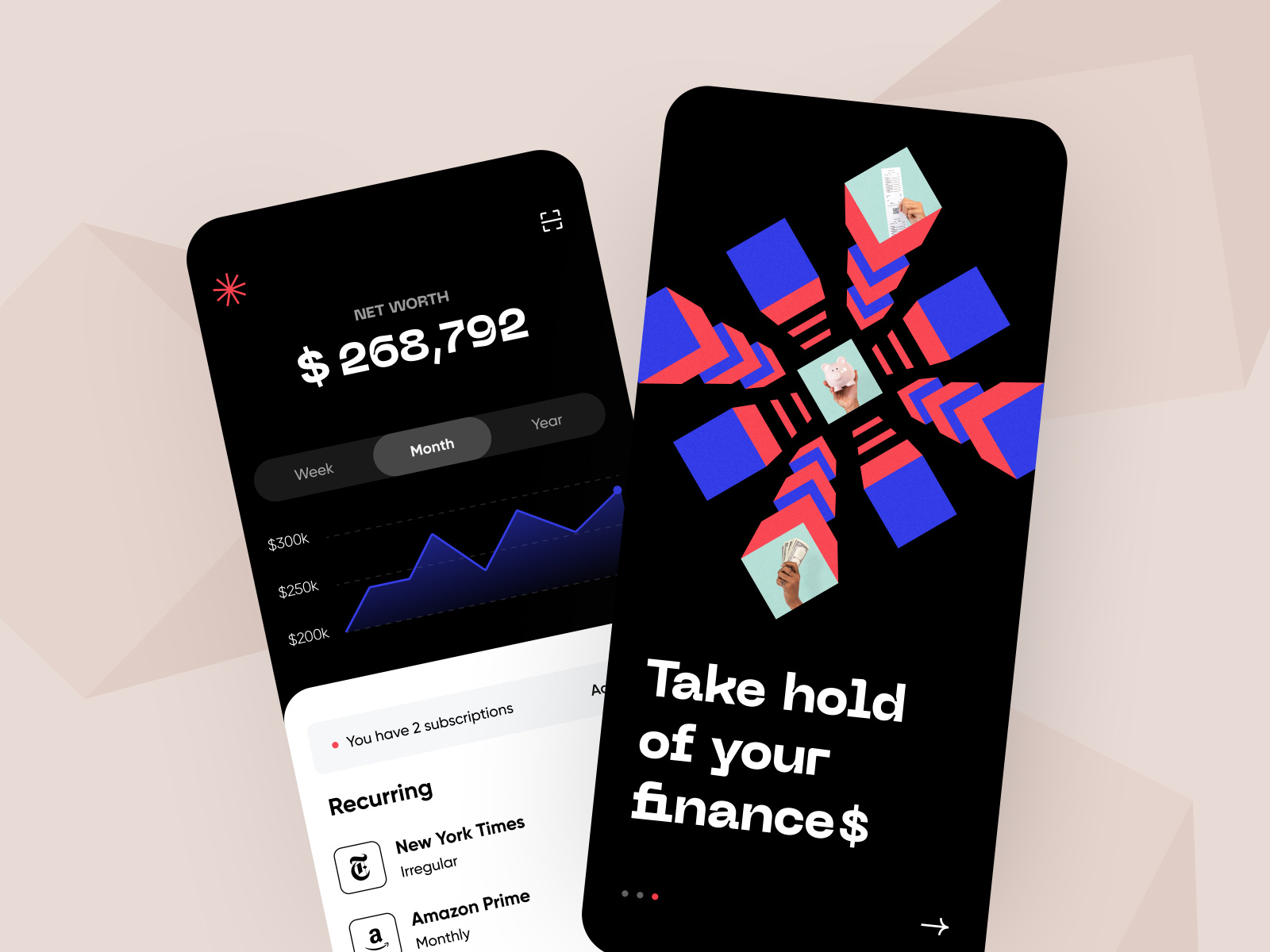 Net Worth Manager - Mobile App by Katie To 🇺🇦 for Arounda on Dribbble